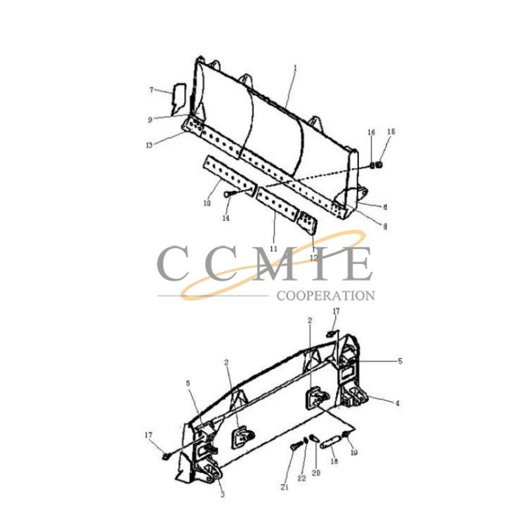 China T21.71.1 bulldozer push knife plate PD220Y-1 PD220Y-2 straight ...
