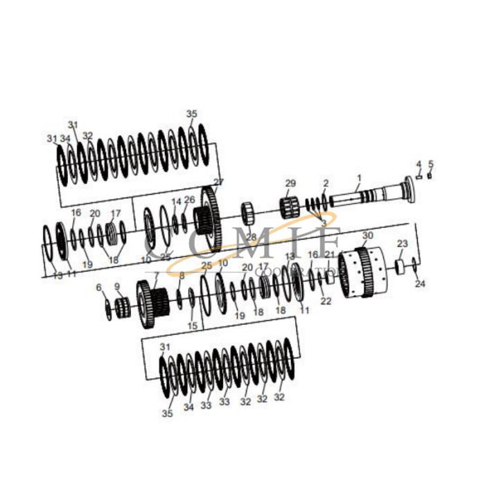 China 819911318 guide ring XCMG GR165 grader motor spare parts ...