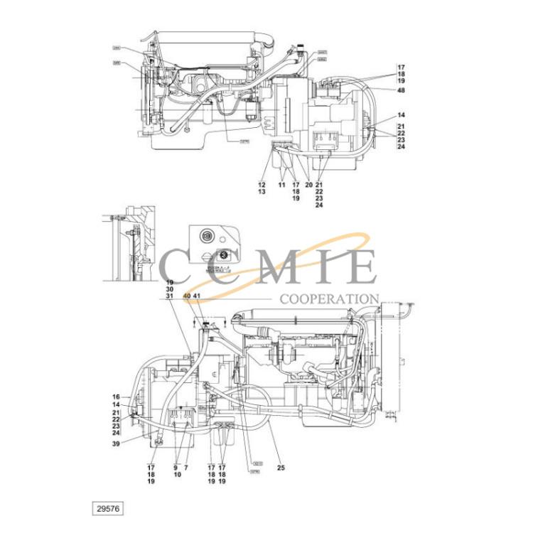 China Volvo TWD1240VE-TE32418 lubrication spare parts A41665.0300 for ...