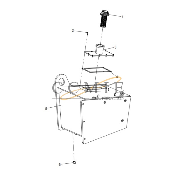 China 226801778 fuel tank cap XCMG XS123 road roller spare parts ...