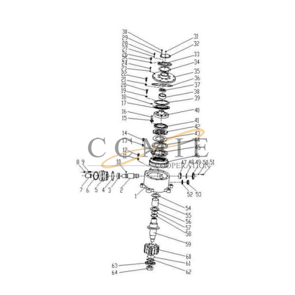 China 800551983 taper bearing 31311 XCMG GR180 motor grader parts ...