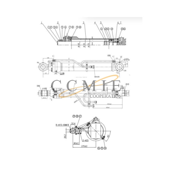 China 803008523 Forming guide ring XCMG XE335C excavator spare parts ...
