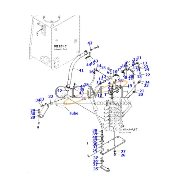China D375A bulldozer 02782-10312 elbow Komatsu spare parts ...