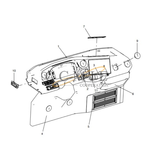 China 330502810 return air plate assembly XCMG XDE130 mining truck ...