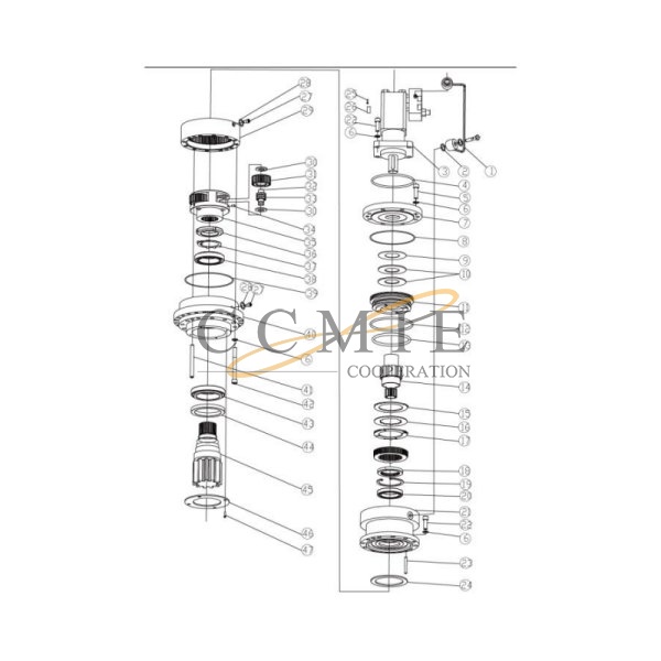 China 803072591 Motor XCMG SQS500K truck mounted crane spare parts ...
