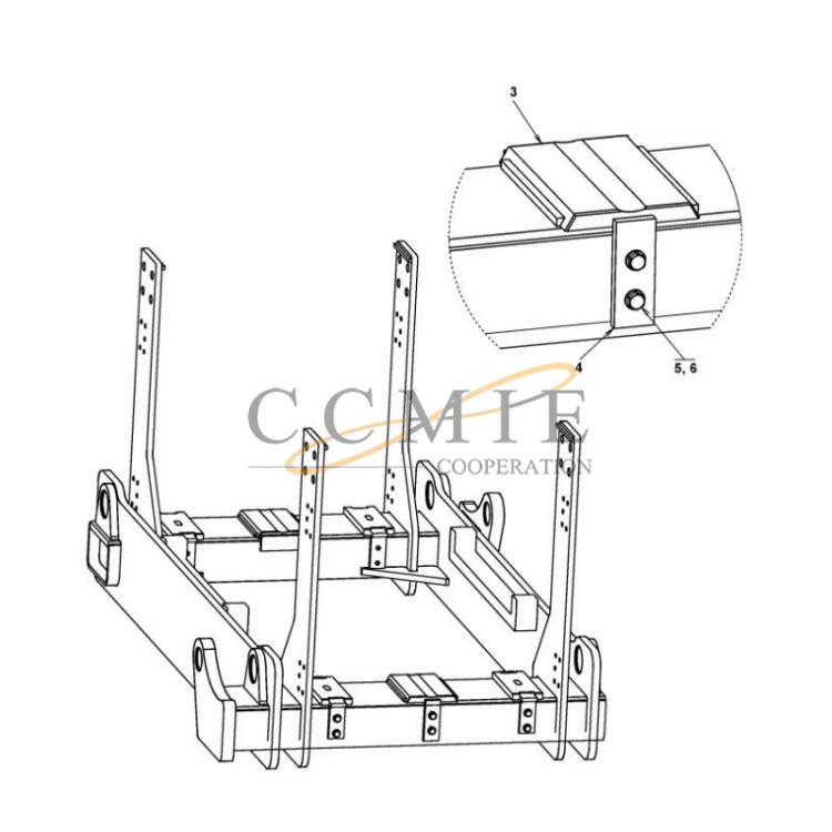 China Kalmar reach stacker side shifting frame parts 923853.0037 ...