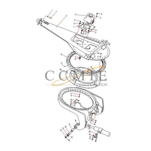 China 381301467 rotary circle XCMG GR180 motor grader parts ...
