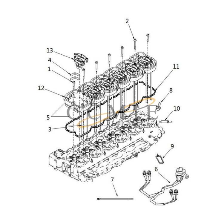 China XCMG RL 9765ZZ C4995602 rocker lever motor grader spare parts ...