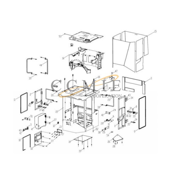 China 252608606 Limit block assembly for XCMG LW300KV loader cab ...
