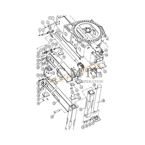 China 351200565 Recycling cable XCMG SQS500K truck mounted crane spare ...