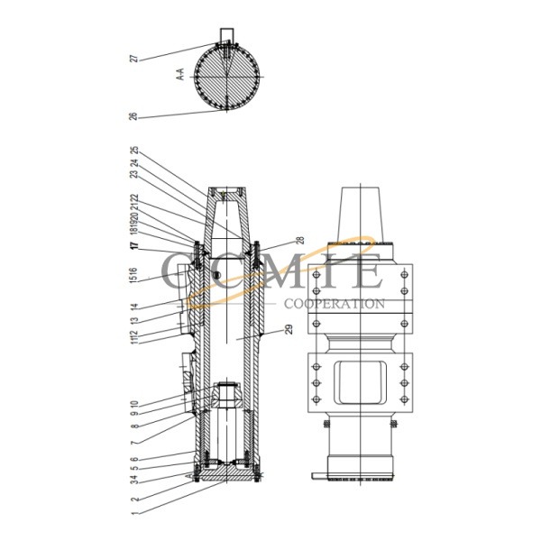 China 800937813 inflation valve XCMG XDE130 mining truck spare parts ...
