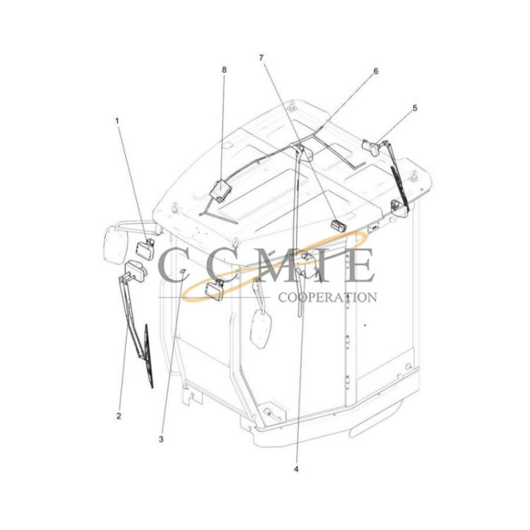 China 380401035 XCMG GR2605 cab assembly motor grader spare parts manufacturers and suppliers ...