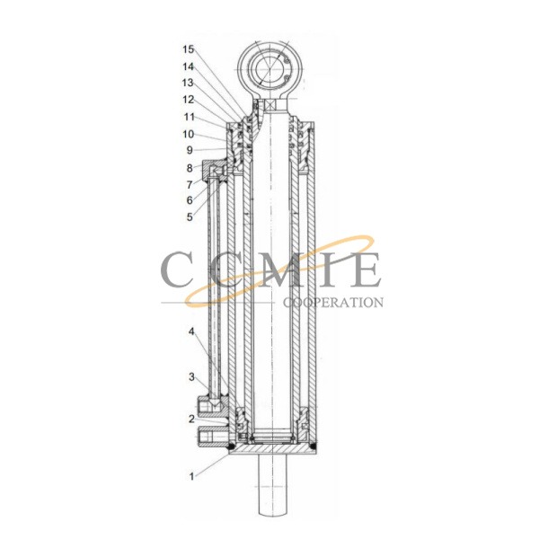 China 803011896 Hopper cylinder XCMG RP603 asphalt paver parts ...