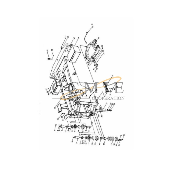 China Z40E.12D.2 Upper articulated shaft Changlin ZLM40E wheel loader ...
