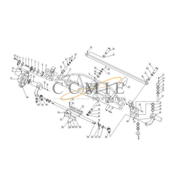 China 800515257 thrust needle roller bearing AXK6590 XCMG GR180 motor ...