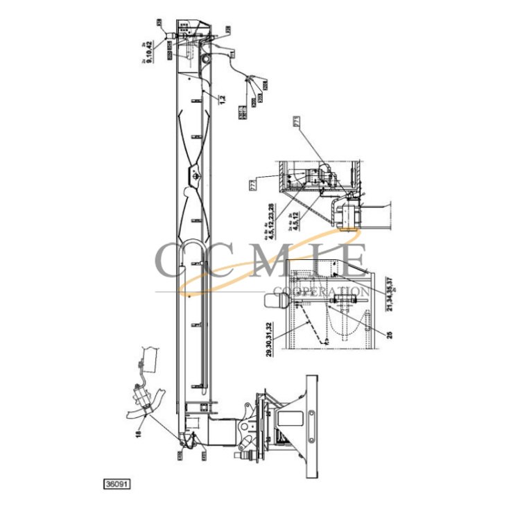 China Kalmar 920098.009 washer RS DRF450 reach stacker spare parts ...
