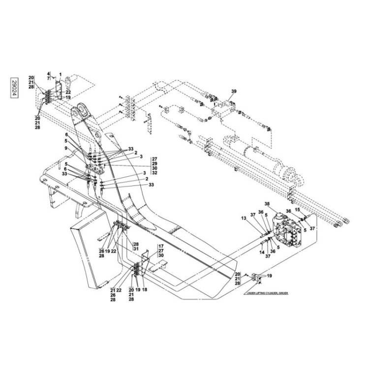 China Kalmar reach stacker hydraulic protruding frame parts A43548.0200 ...