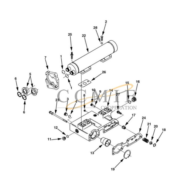 China Reach stacker QSM11 oil cooler spare parts Kalmar 922784.0024 ...