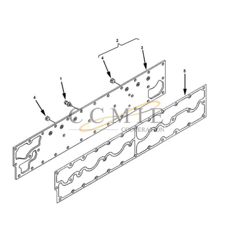China Reach stacker cover plate and oil cooler parts 922784.0024 engine ...