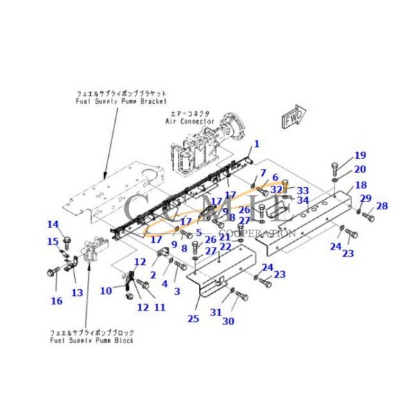 China 01435-00825 Bolt Komatus D375A bulldozer spare parts ...