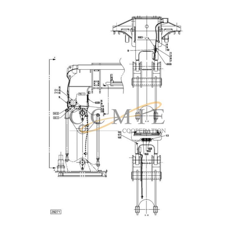 China Kalmar 98151 washer RS DRF450 reach stacker spare parts ...