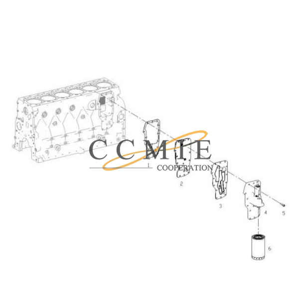 China 860152993 oil cooler gasket for XCMG LW300KV wheel loader ...