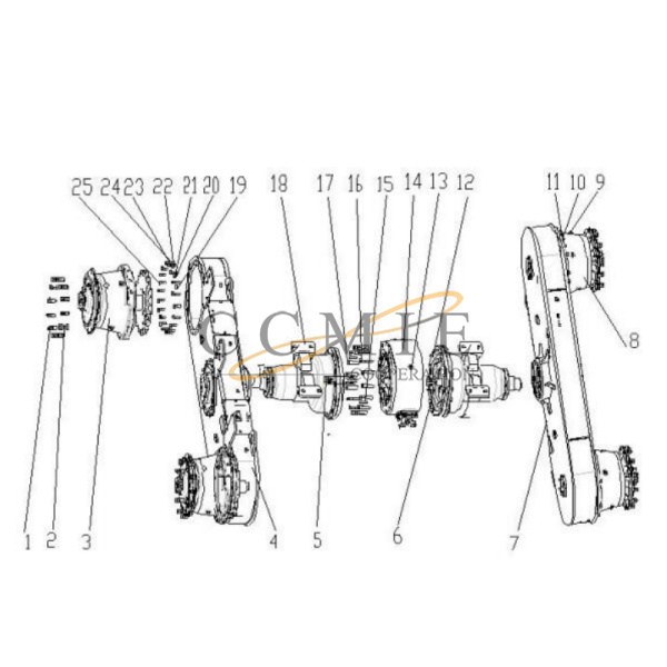 China 381301052 half shaft XCMG GR180 motor grader parts manufacturers ...