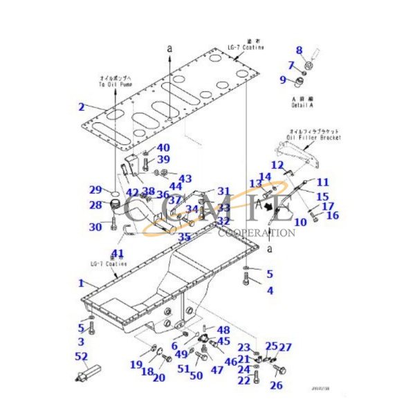 China 6245-21-5111 oil pan Komatsu bulldozer spare parts manufacturers ...