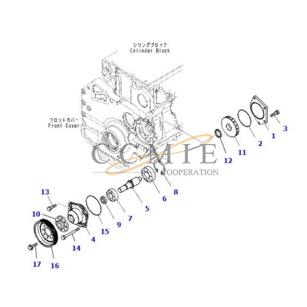 China 6240-61-4201 Housing assembly bulldozer spare parts manufacturers ...