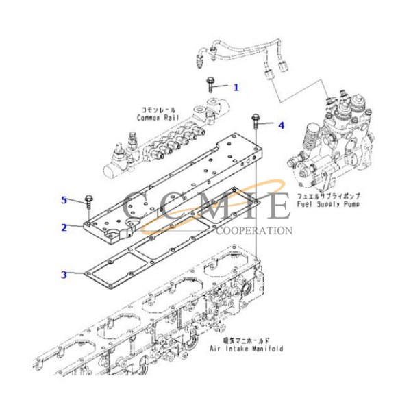 China 01435-01045 Bolt Komatus D375A bulldozer spare parts ...