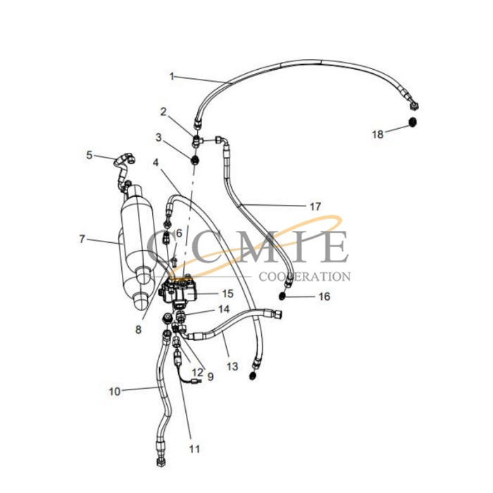 China 803078016 accumulator pressure switch XCMG GR165 grader motor ...