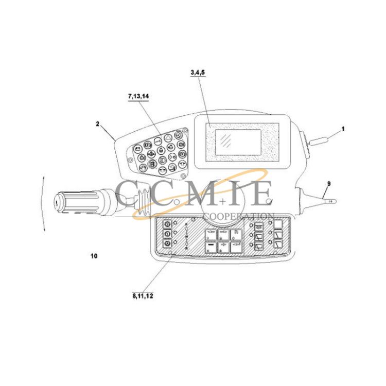 China Kalmar 920451.005 ignition key lock RS DRF450 reach stacker spare ...
