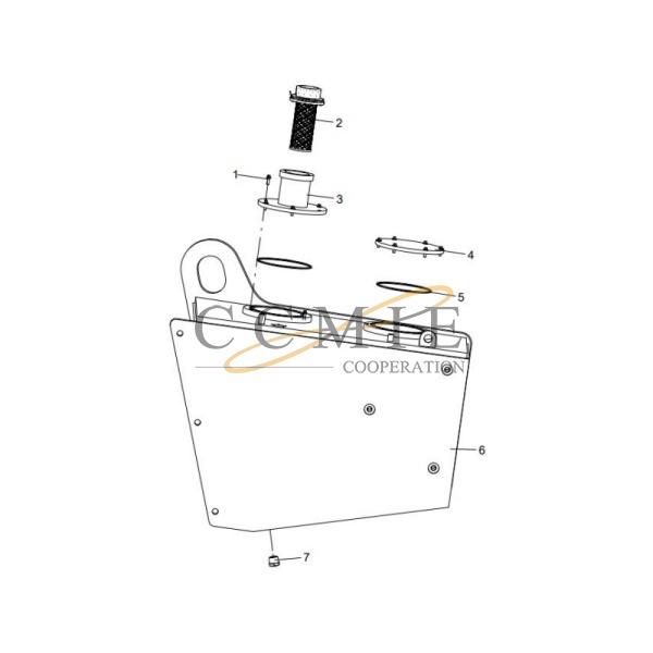 China 803176572 Air filter XCMG XS183J Vibratory Roller spare parts ...