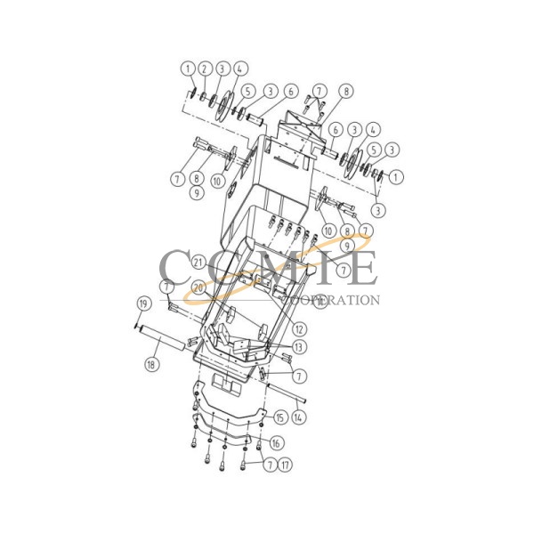 China 351200128 Slider XCMG SQS500K truck mounted crane spare parts ...