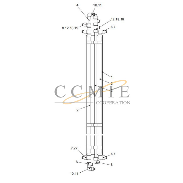 China Kalmar reach stacker hydraulics for frame spare parts ...