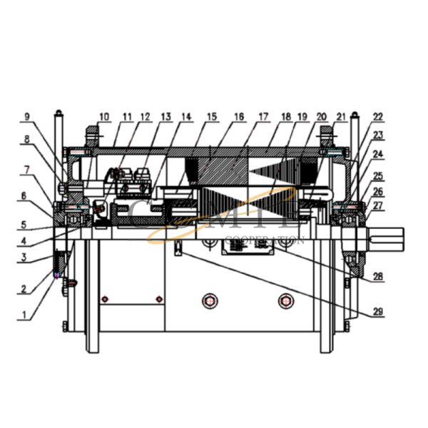 China 803591068 ZD910B DC motor XCMG XDE130 mining truck spare parts ...