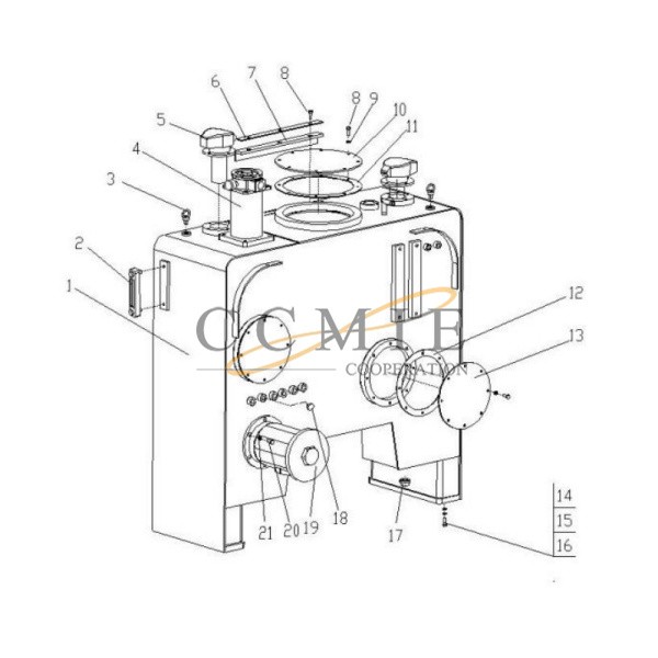 China 803190287 return oil filter XCMG GR180 motor grader parts ...