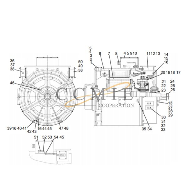 China 803590948 pouting tube XCMG XDE130 mining truck spare parts ...