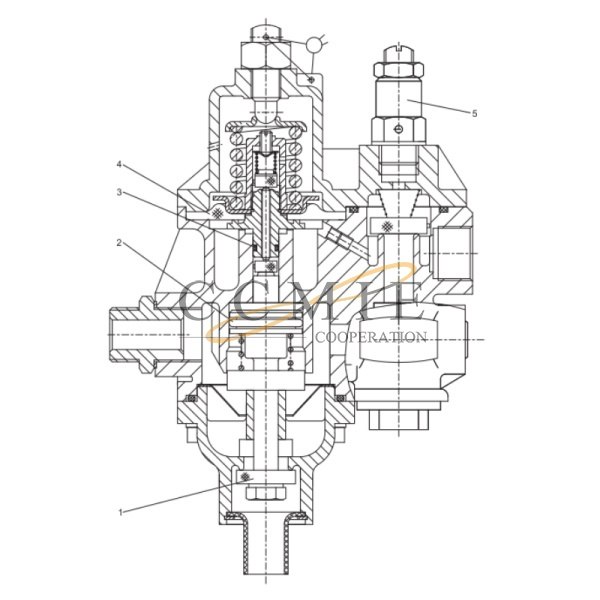 China 803004037 860110632 oil-water separator combination valve XCMG ...