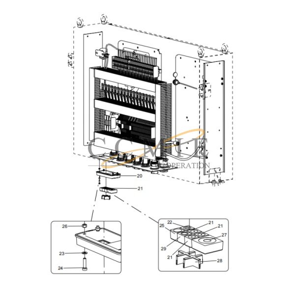 China 330106550 weak electricity box electrical system XCMG XDE130 ...