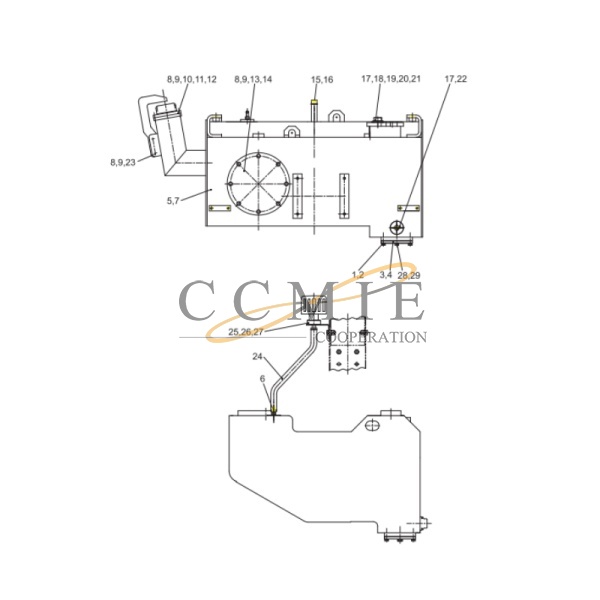 China 803164214 liquid level gauge 803300971 oil filter with lock XCMG ...