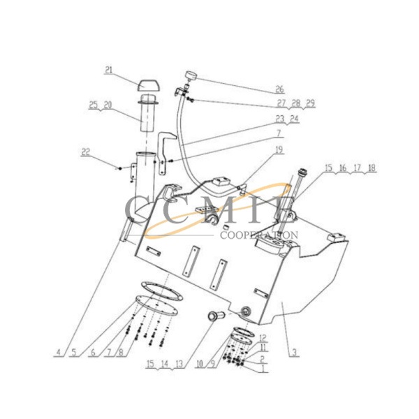 China 803164228 Oil suction filter element XCMG LW600KN wheel loader ...