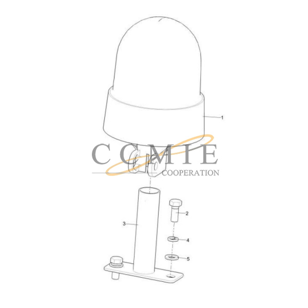 China 803502578 rotating warning light XCMG XS143J vibratory roller ...