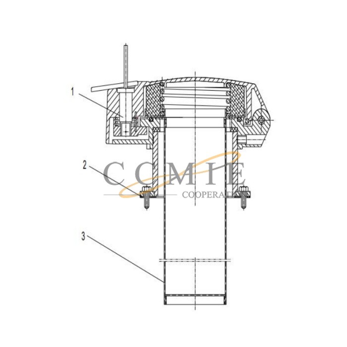 China 803190351 air filter with lock XCMG GR165 grader motor spare ...