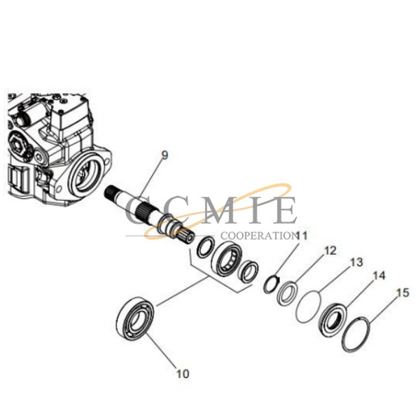 China 860500231 Support ring XCMG RP603 asphalt paver parts ...